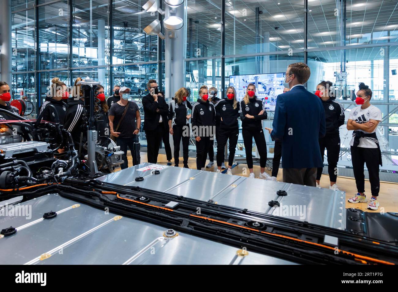 National woman's football team visits VW's Transparent Factory The ...