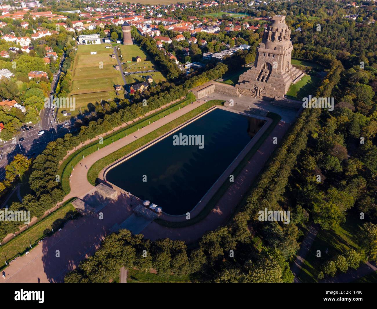The Monument to the Battle of the Nations in the south-east of Leipzig ...