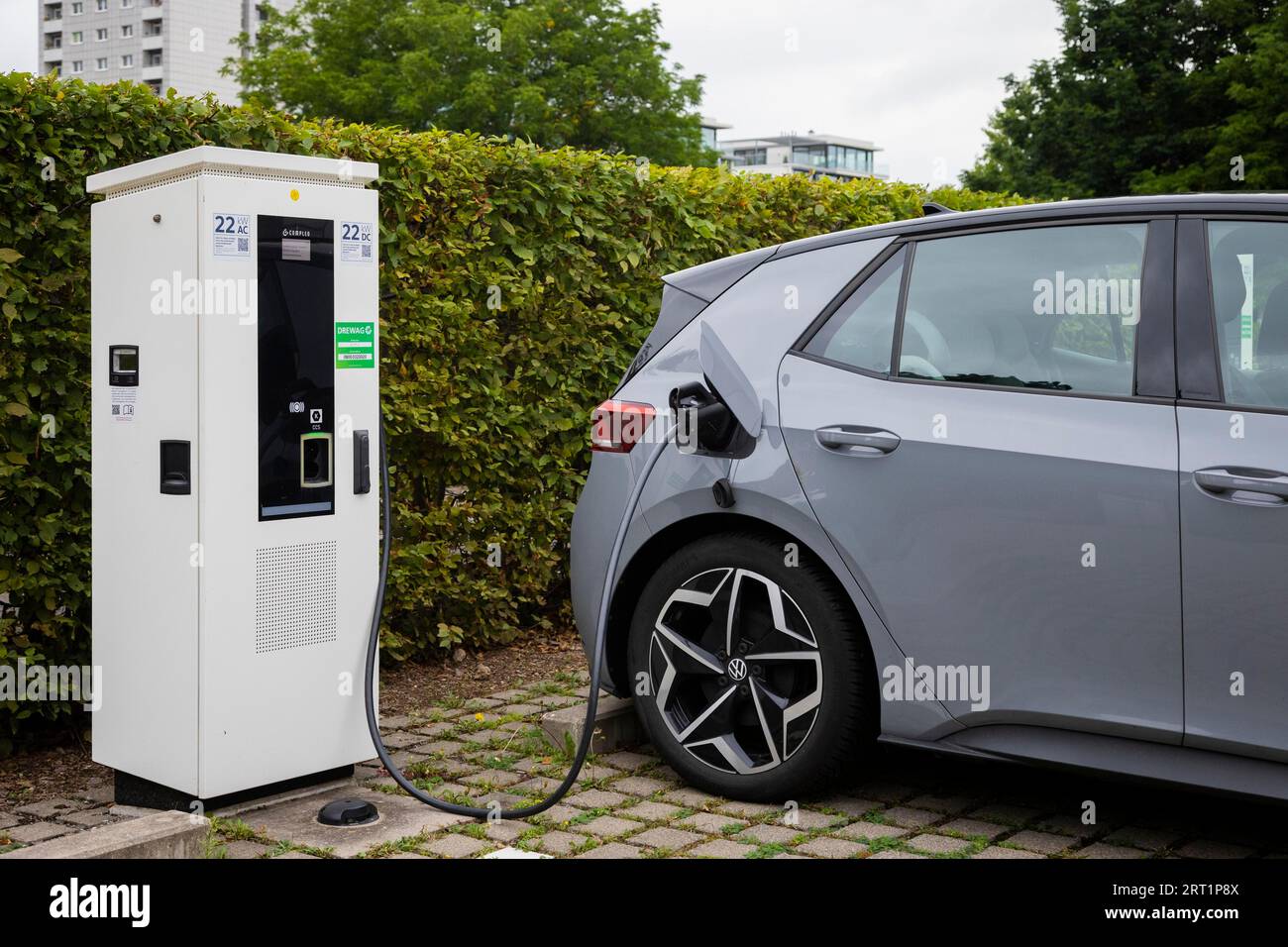 Charging station for electric vehicles on the grounds of the ...