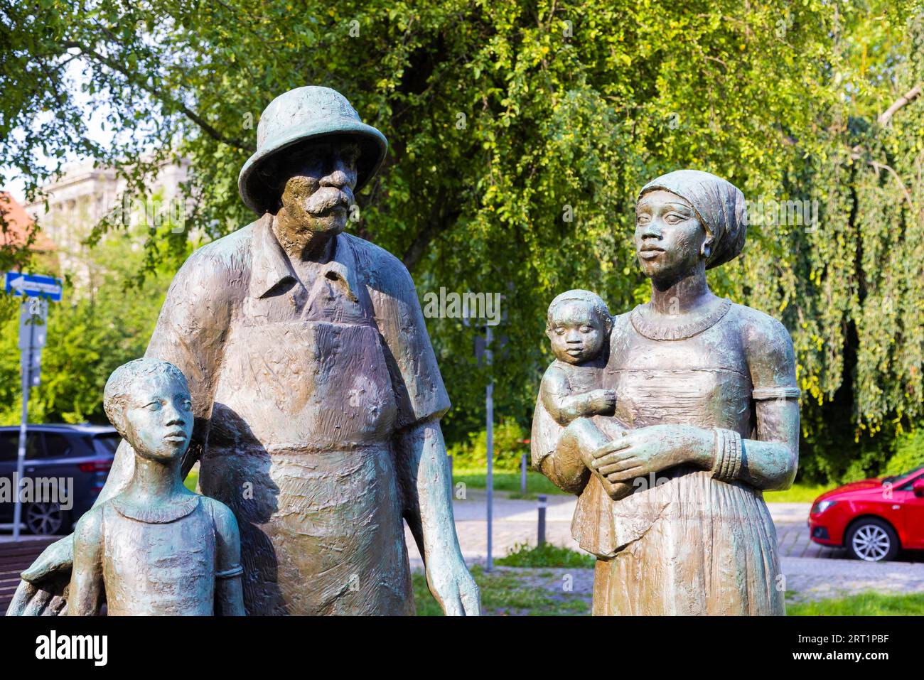MEMORIAL TO ALBERT SCHWEITZER, 1875-1965, SCULPTOR GERHARD GEYER at the ...