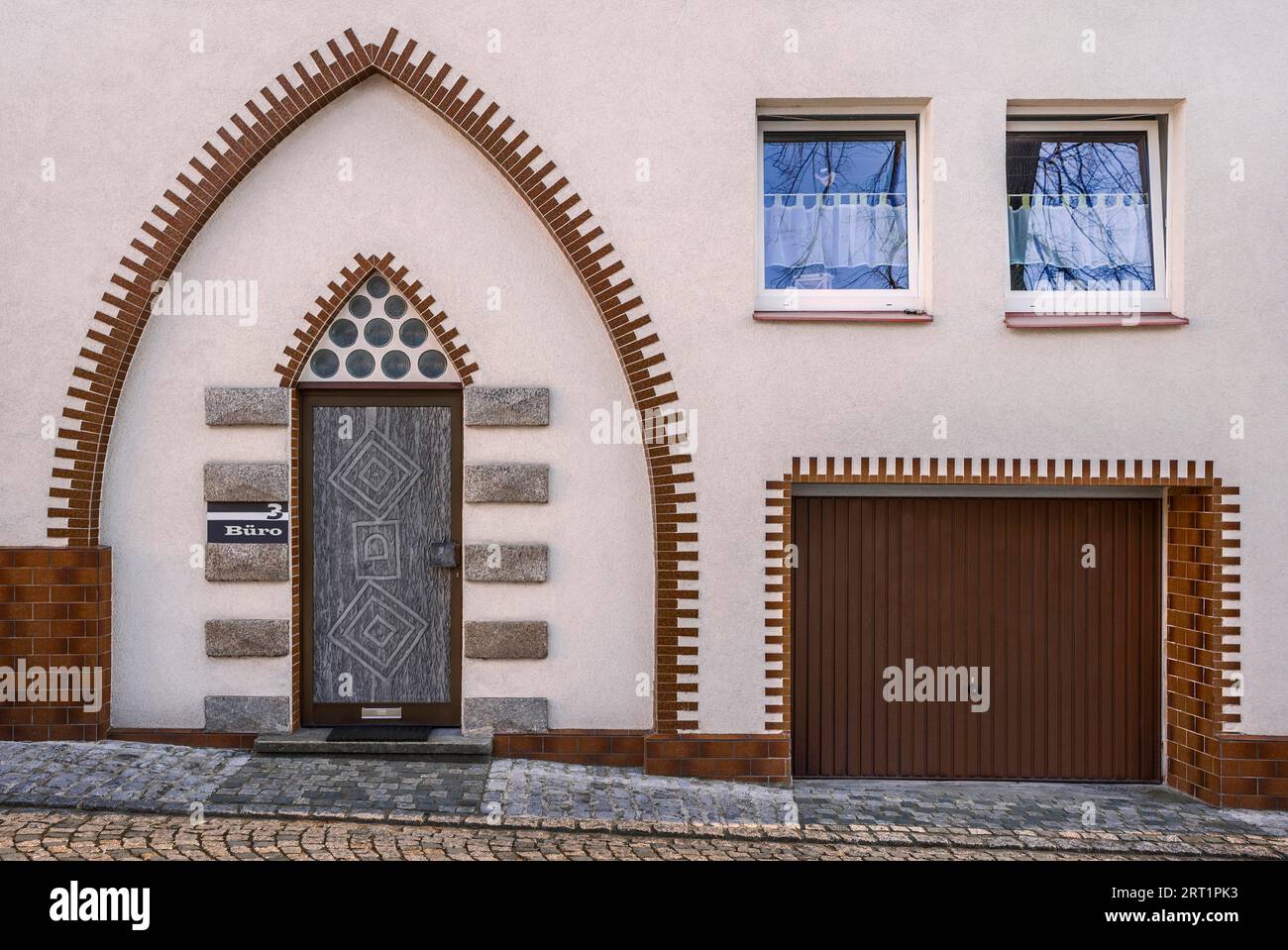 The somewhat different facade Stock Photo - Alamy