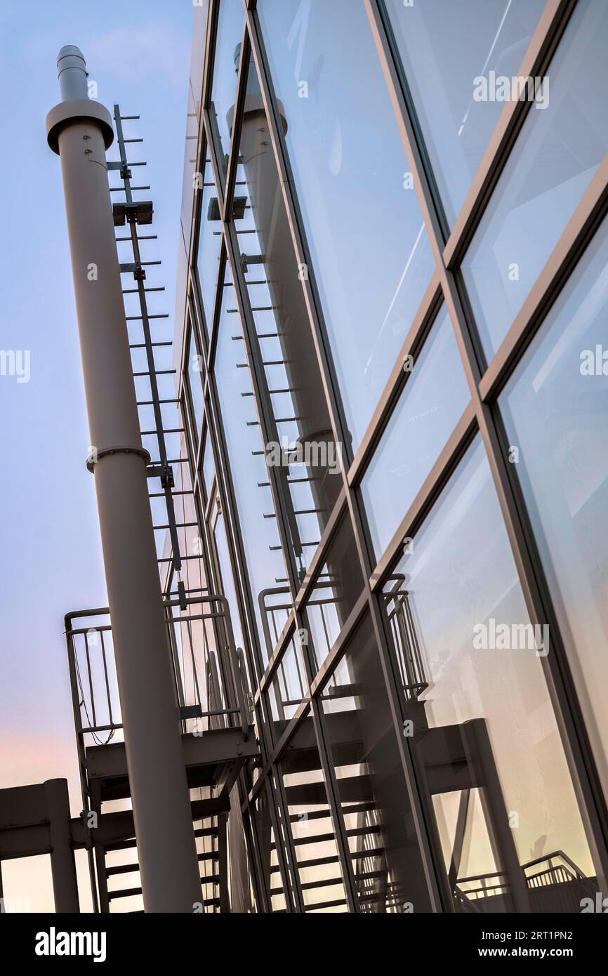 Glass facade with forge Stock Photo - Alamy