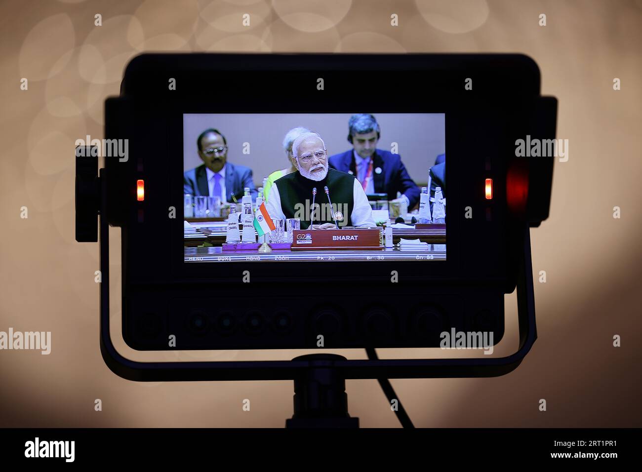 Prime Minister Narendra Modi of India attends the final session of the ...