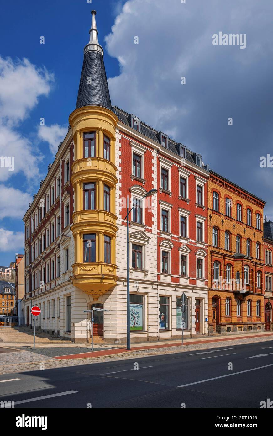 The corner house Stock Photo - Alamy