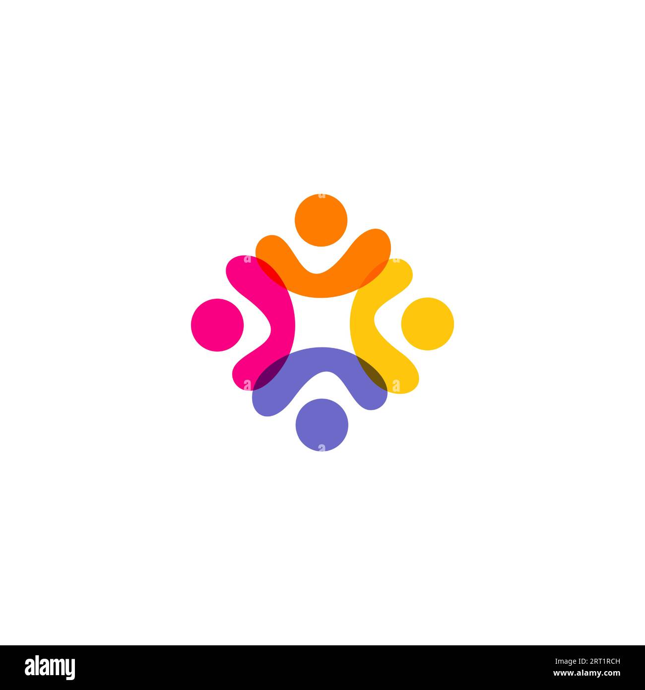 Modern logo design of unity and support, partnership and togetherness ...