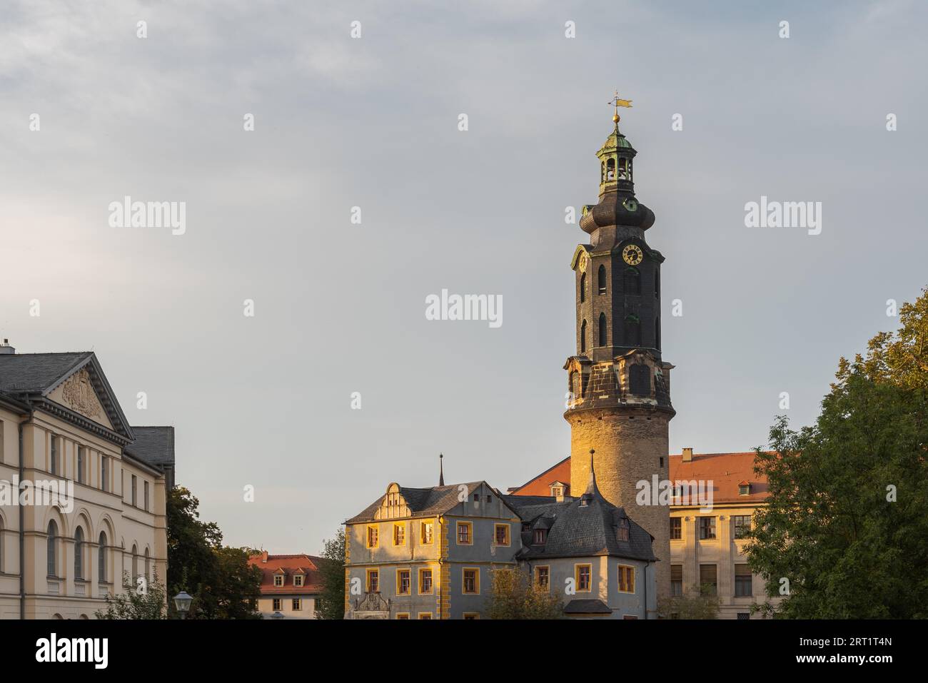 Duchess Anna Amalia Library on Democracy Square in Weimar Stock Photo ...