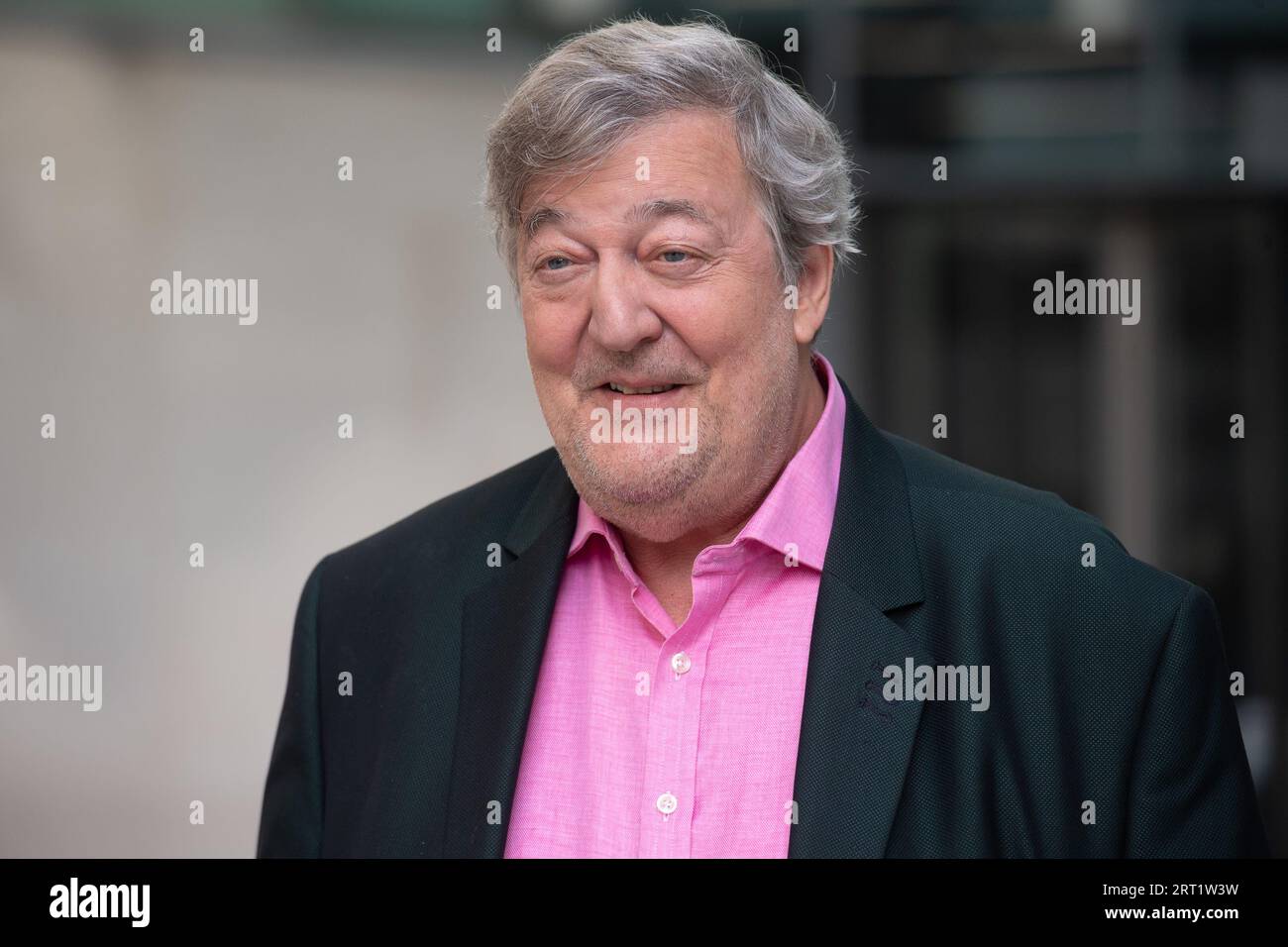 London, UK. 10 Sep 2023. Actor Stephen Fry departs BBC Broadcasting ...