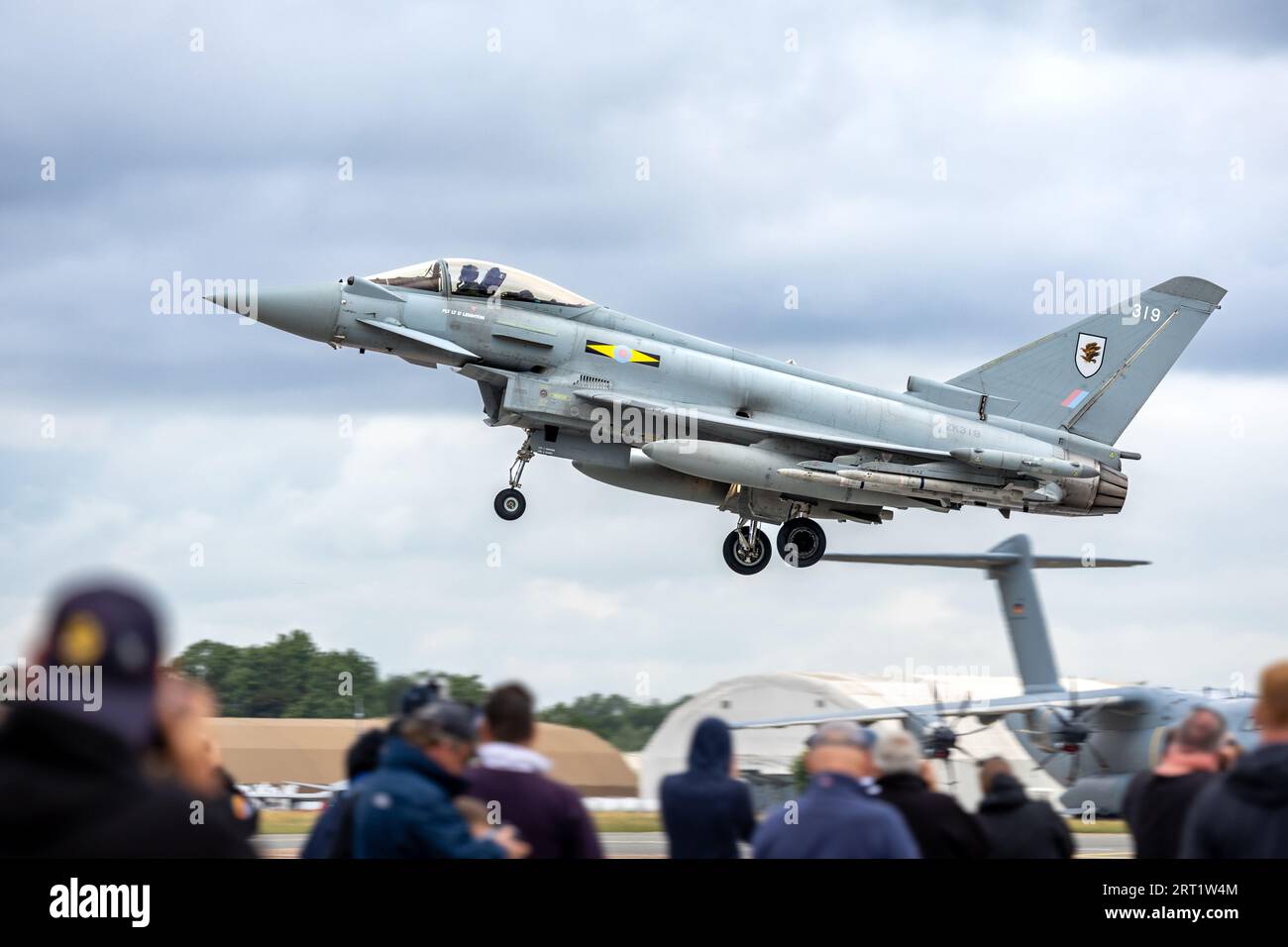 Eurofighter Typhoon FGR.4 ‘ZK319‘ arriving at RAF Fairford to take park ...