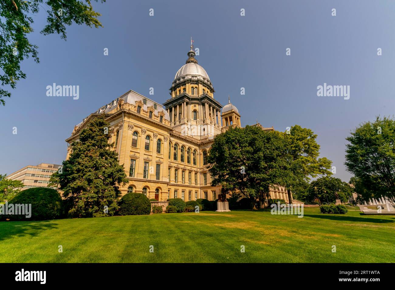 August 25, 2020, Springfield, Illinois, USA: The Illinois State Capitol ...