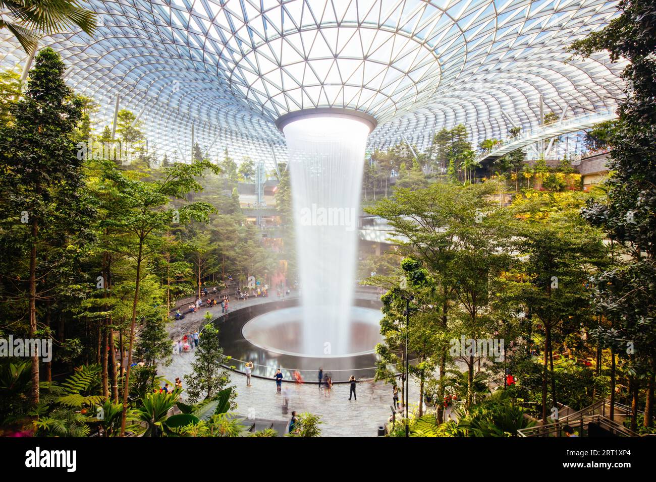 Changi, Singapore, November 26 2019: The world famous Jewel at Changi Airport, which is the ...