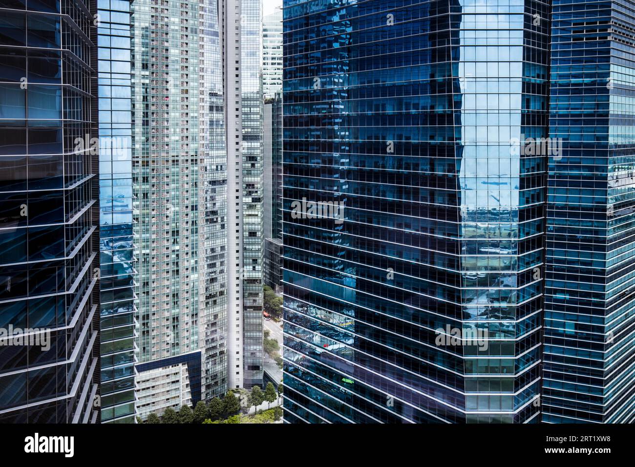 Gritty urban Marina Bay view in Singapore at night Stock Photo - Alamy