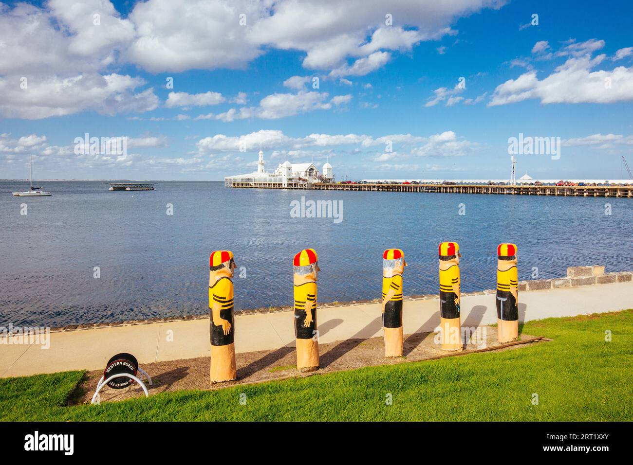 The Geelong waterfront and the Western Beach Sea Bathing Company ...