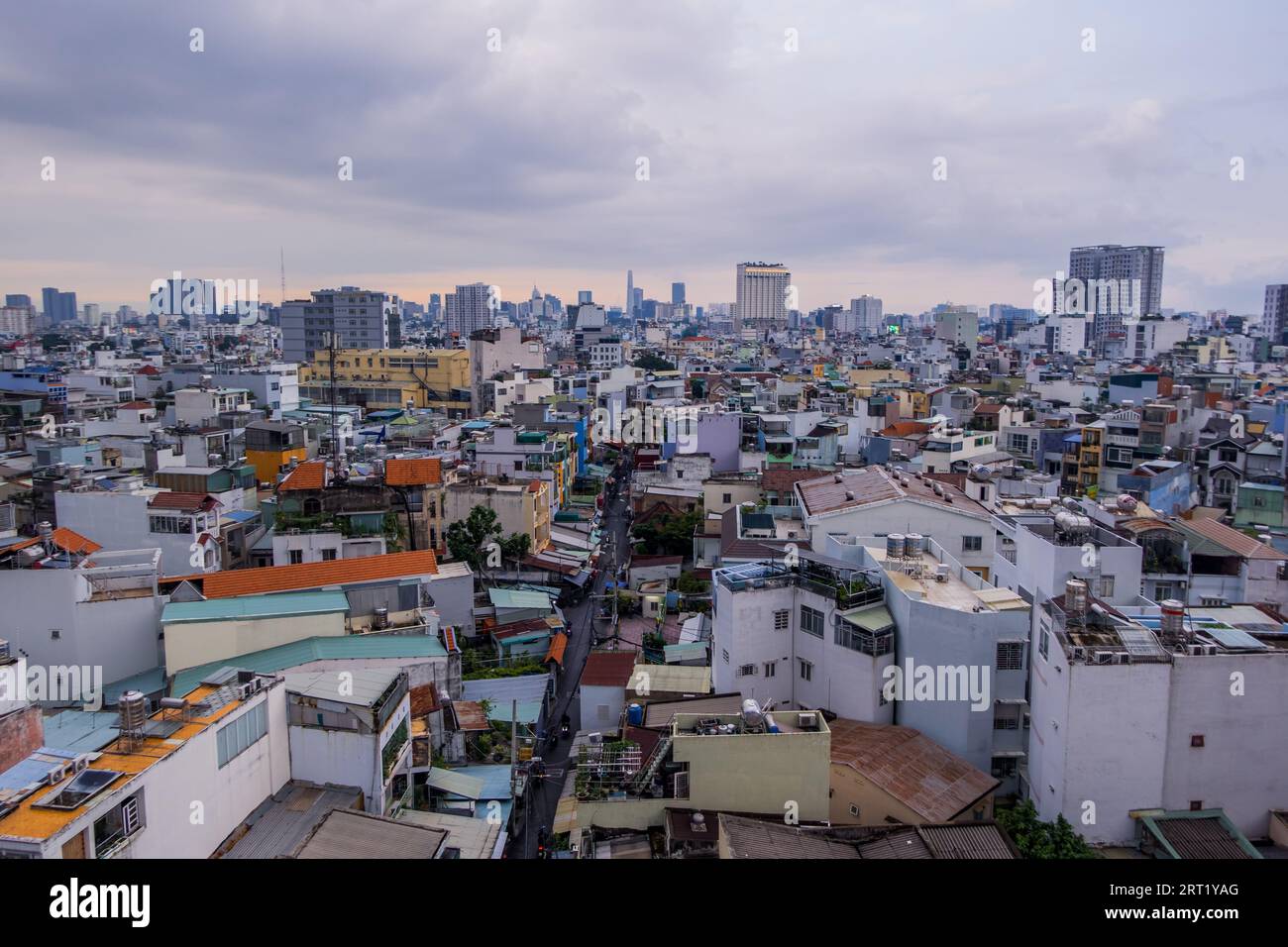 Aerial panoramic view of the city of Saigon (Ho Chi Minh City), Vietnam ...