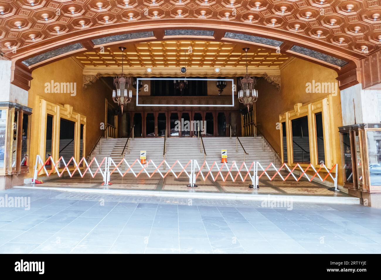 Melbourne, Australia, October 4th 2020: Regent Theatre in Melbourne is ...