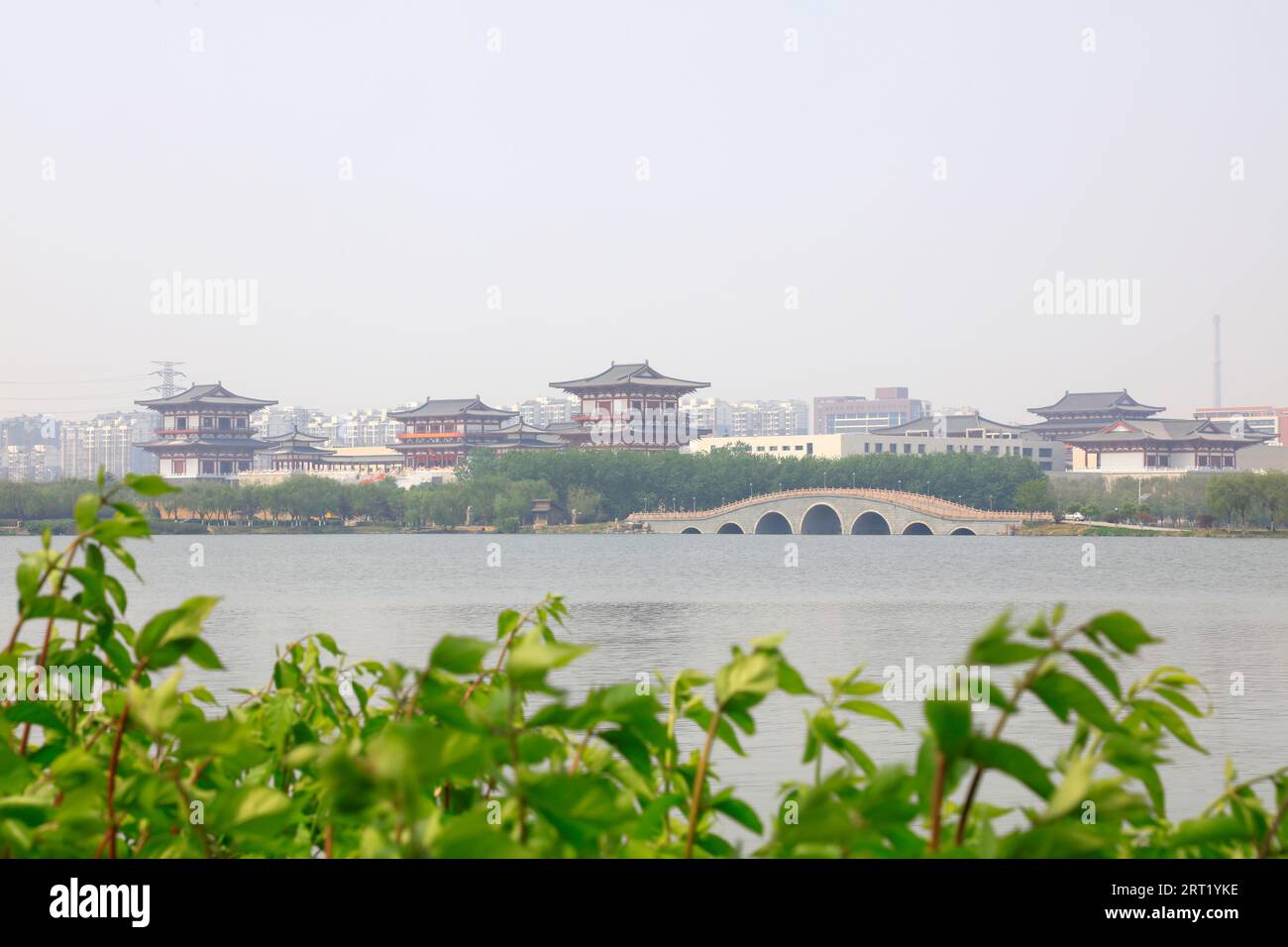 temples and stone arch bridges Stock Photo - Alamy