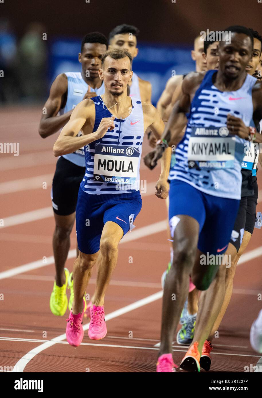 Slimane Moula of Algeria competing in the men’s 800m at the Allianz ...