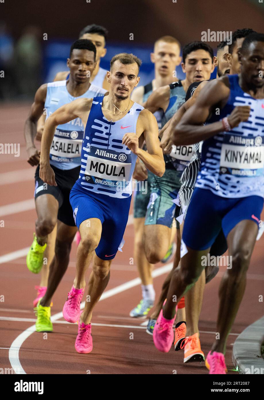 Slimane Moula of Algeria competing in the men’s 800m at the Allianz ...