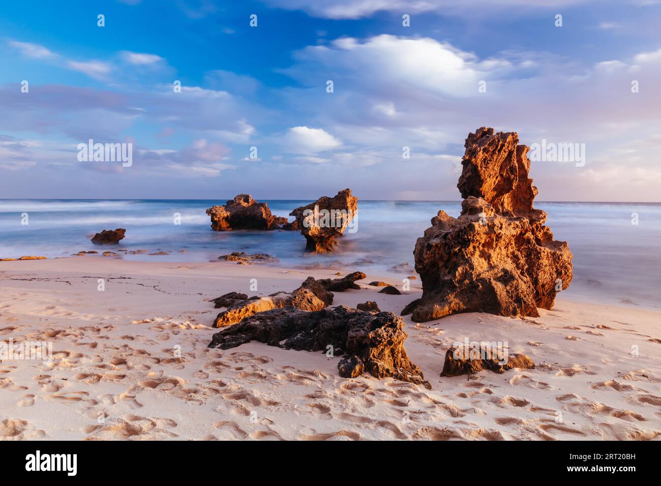 The lesser known Monforts Beach and Rabbit Rock with rockpool ...