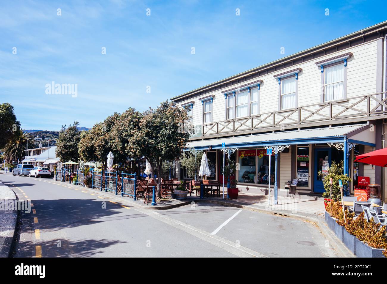 Akaroa french building new zealand hi-res stock photography and images ...