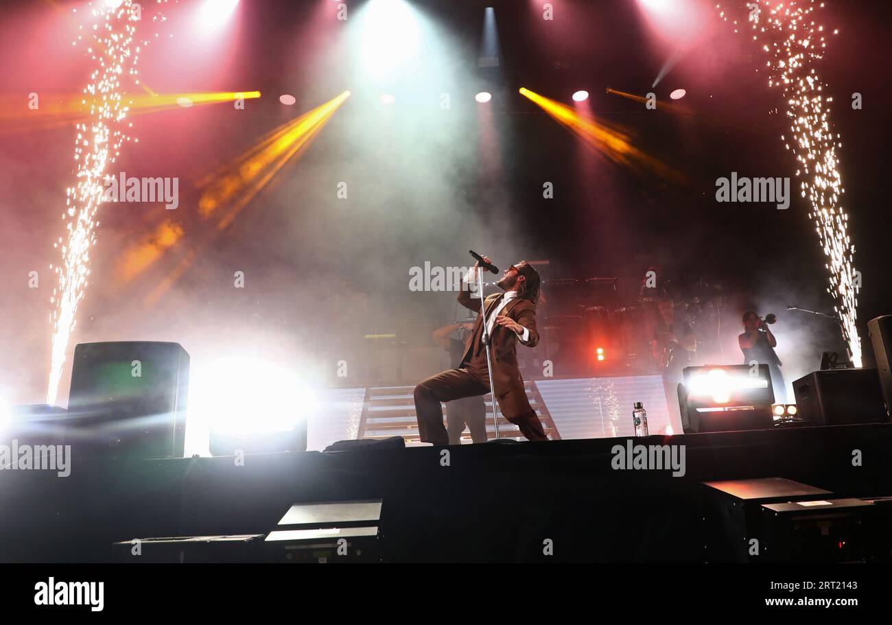 Linköping, Sweden. 9th, September, 2023. Benjamin Ingrosso, concert ...
