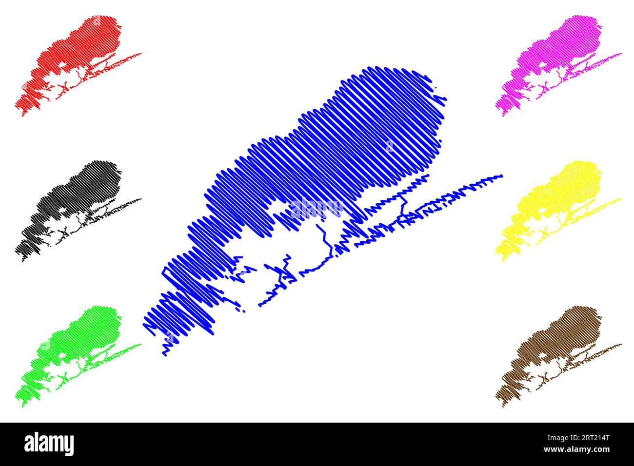 Lake Chilika (Republic of India) map vector illustration, scribble sketch map Stock Vector Image ...