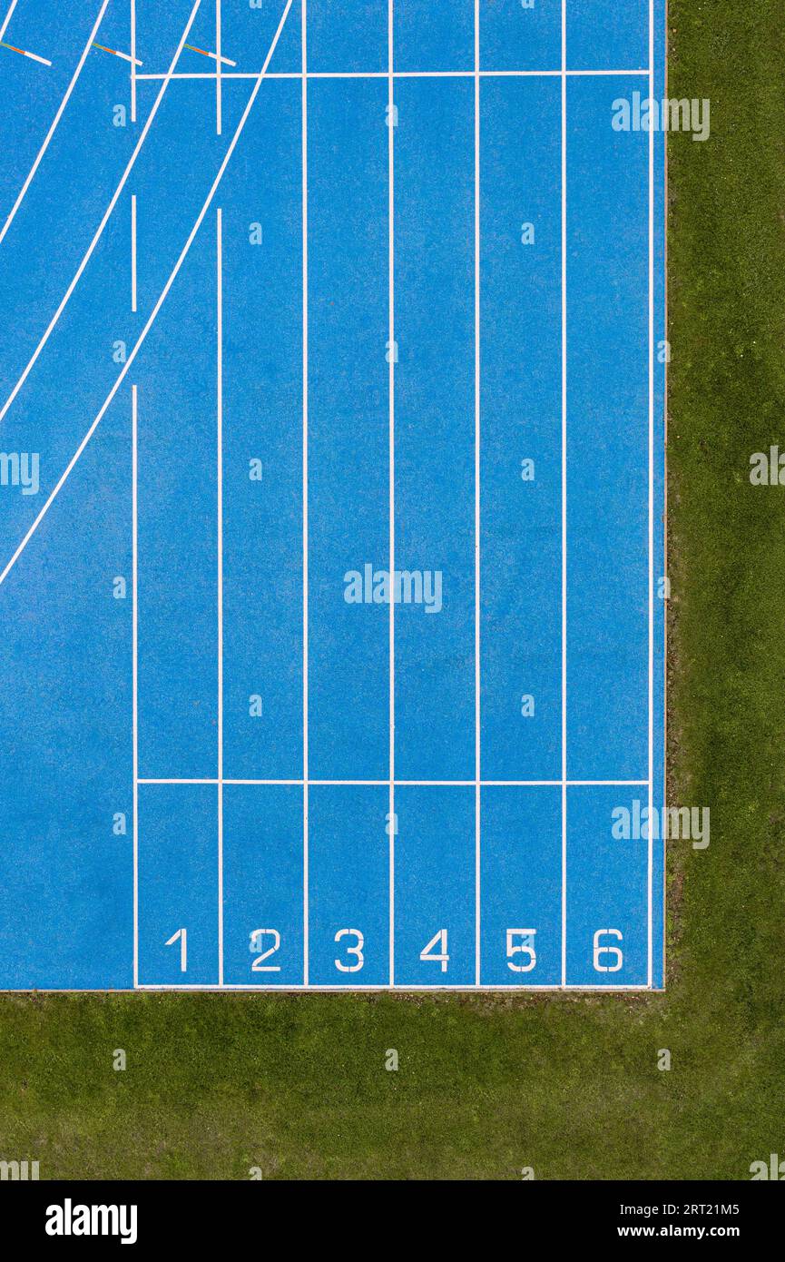 Athletics track aerial hi-res stock photography and images - Alamy