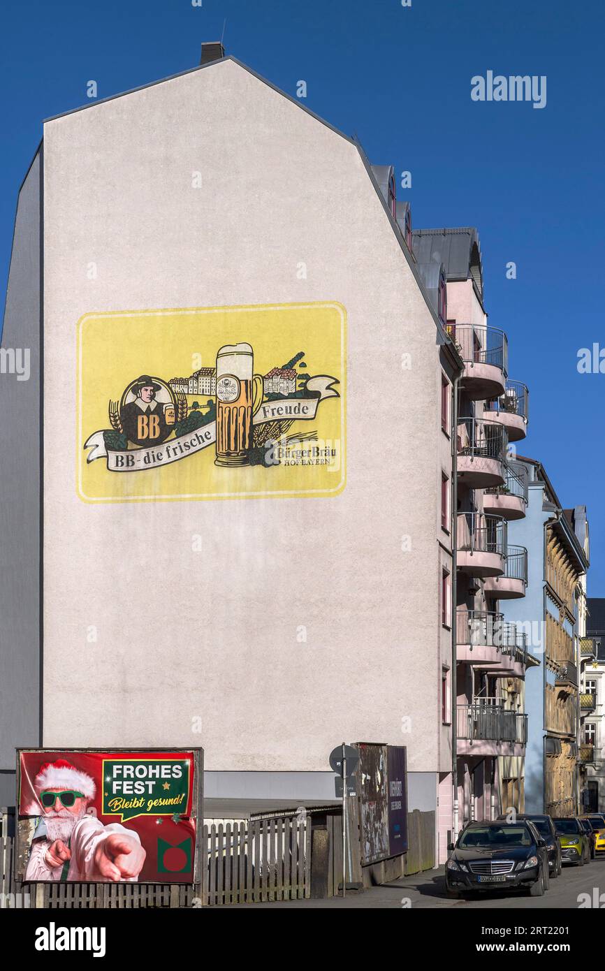 Painting on the gable wall Stock Photo - Alamy