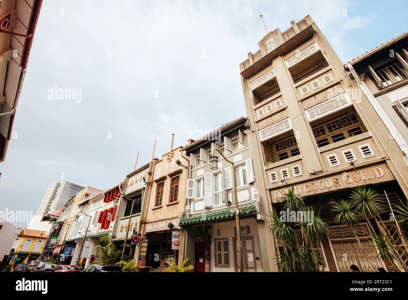 Chinatown, Singapore, November 24 2019: Iconic building architecture ...