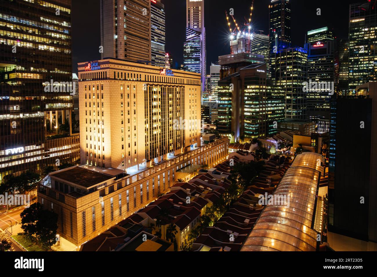 Singapore CBD, Singapore, November 21 2019: Singapore Downtown skyline ...
