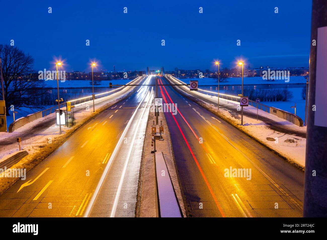 The Waldschloesschen Bridge in Dresden Stock Photo - Alamy