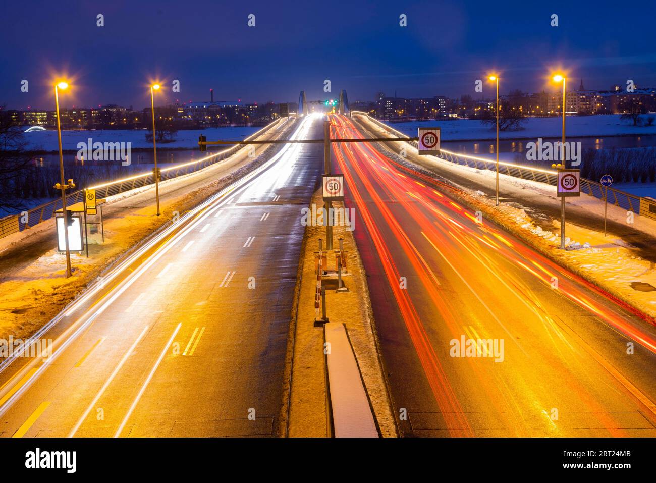The Waldschloesschen Bridge in Dresden Stock Photo - Alamy