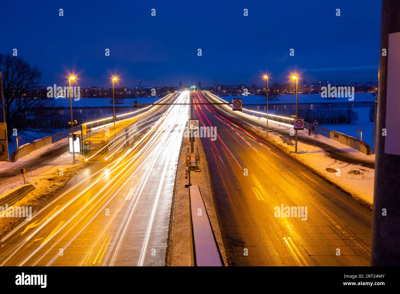 The Waldschloesschen Bridge in Dresden Stock Photo - Alamy