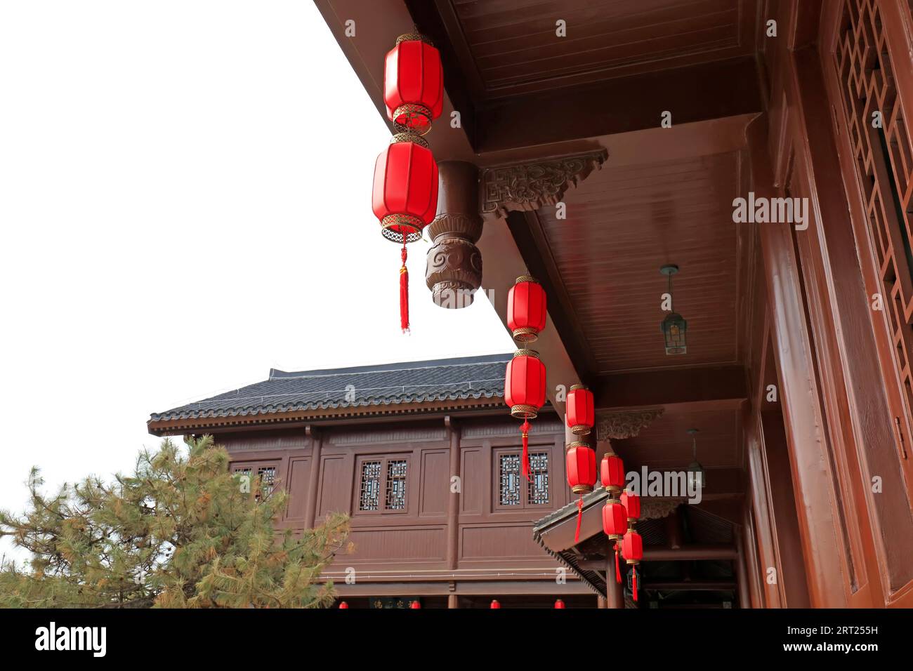 Chinese classical architecture in a park Stock Photo - Alamy