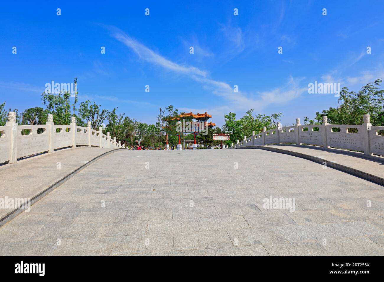 Chinese classical architecture in a park Stock Photo - Alamy