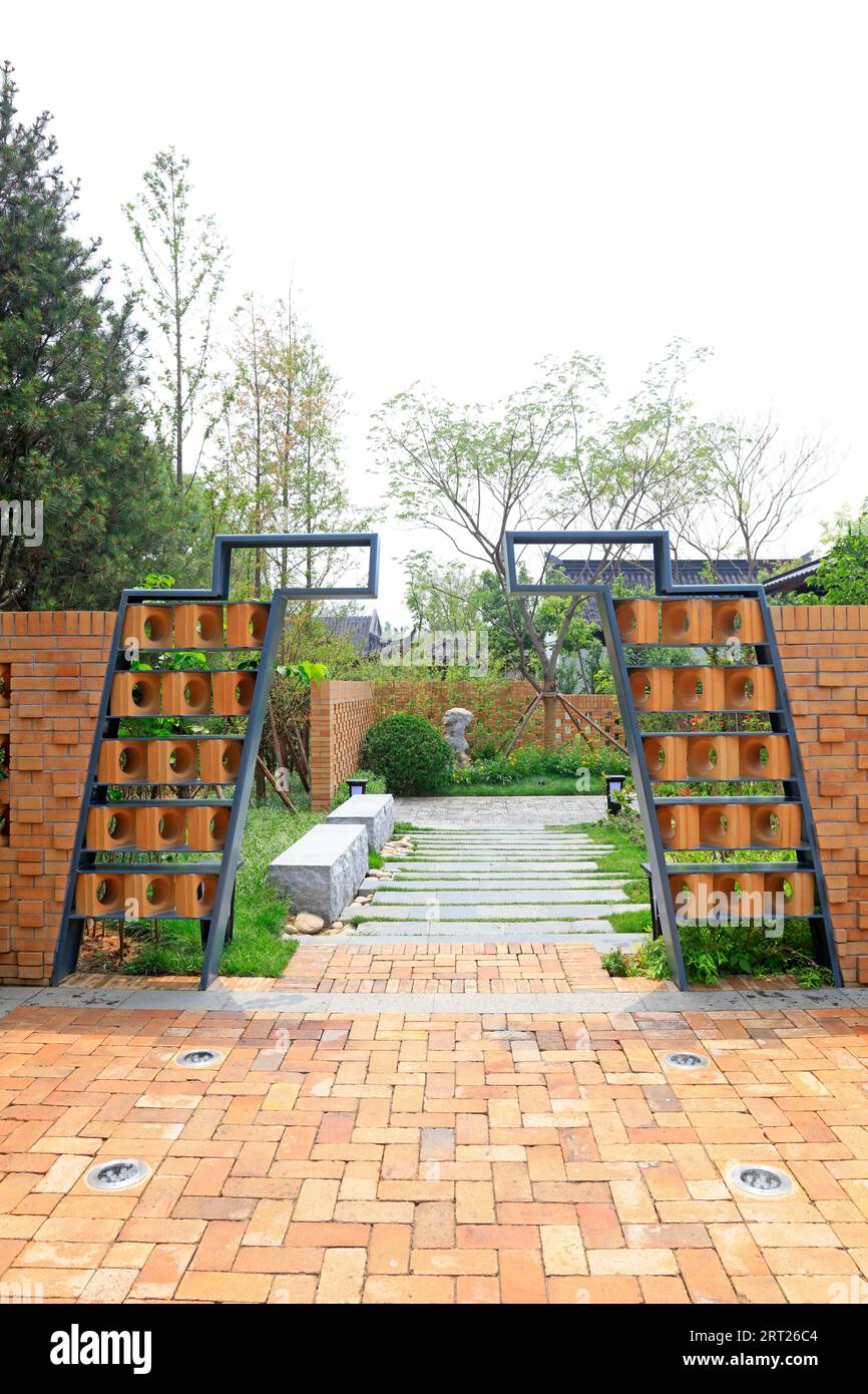 Architectural scenery of Chinese Classical Gardens Stock Photo - Alamy