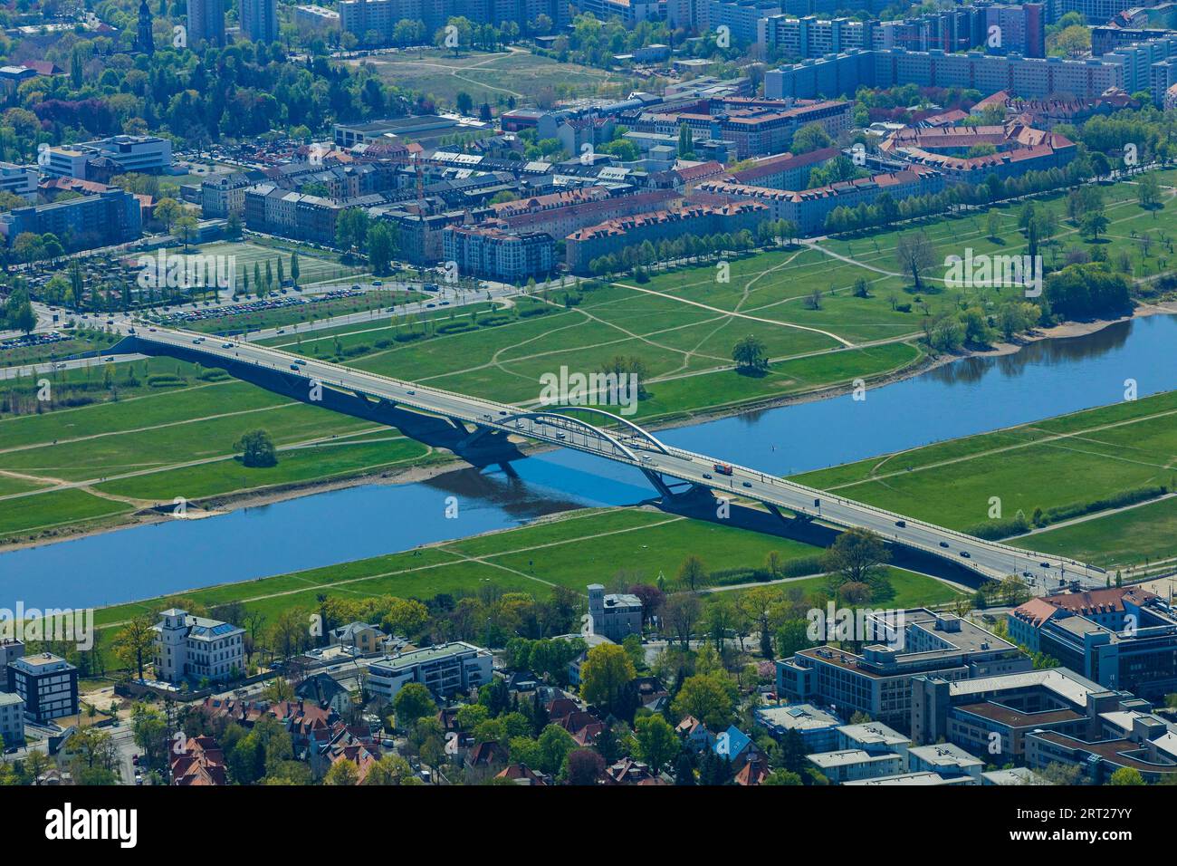 Waldschloesschen Bridge over the Elbe Stock Photo - Alamy