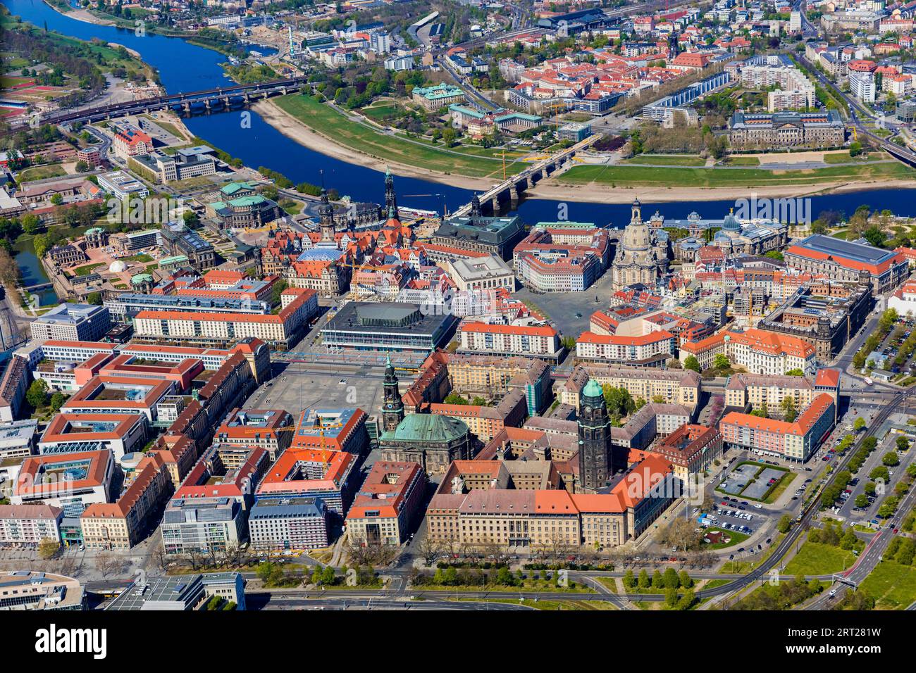 Aerial view dresden city centre hi-res stock photography and images - Alamy