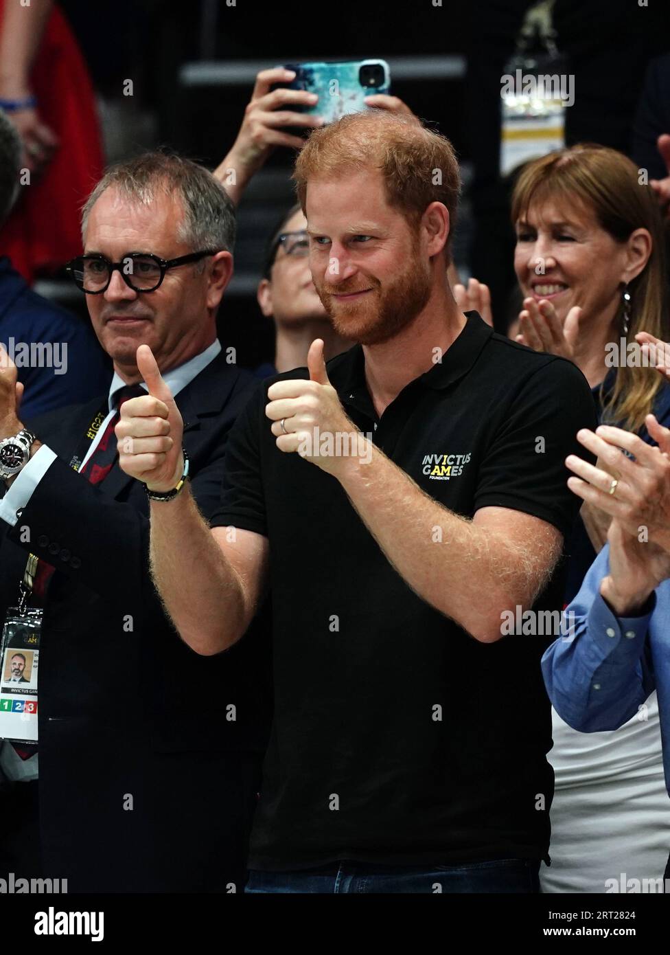 The Duke of Sussex at the Merkur Spiel-Arena, to watch the wheelchair ...