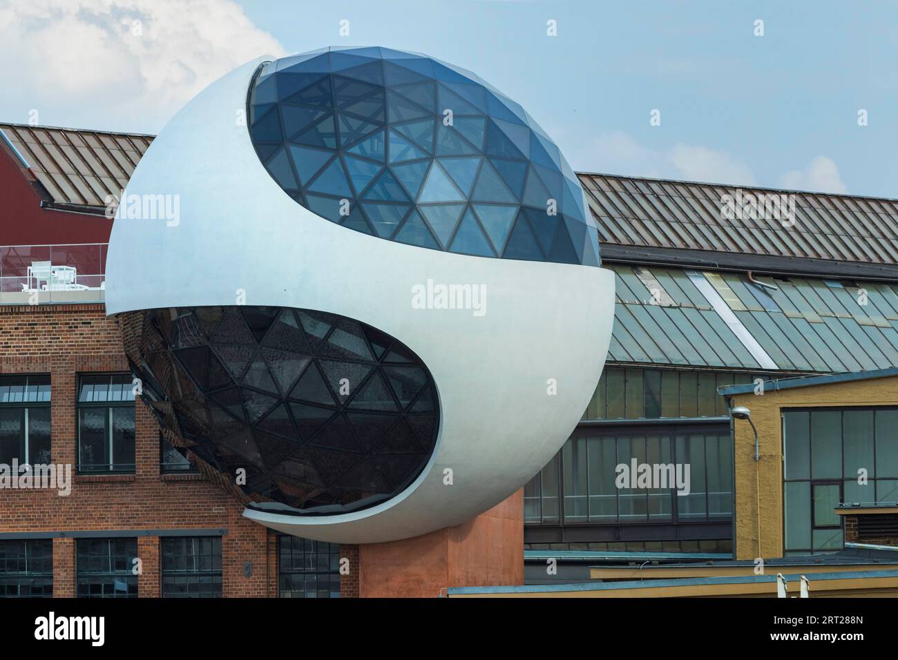 The Oscar Niemeyer Sphere was completed at the end of June 2020 as a ...