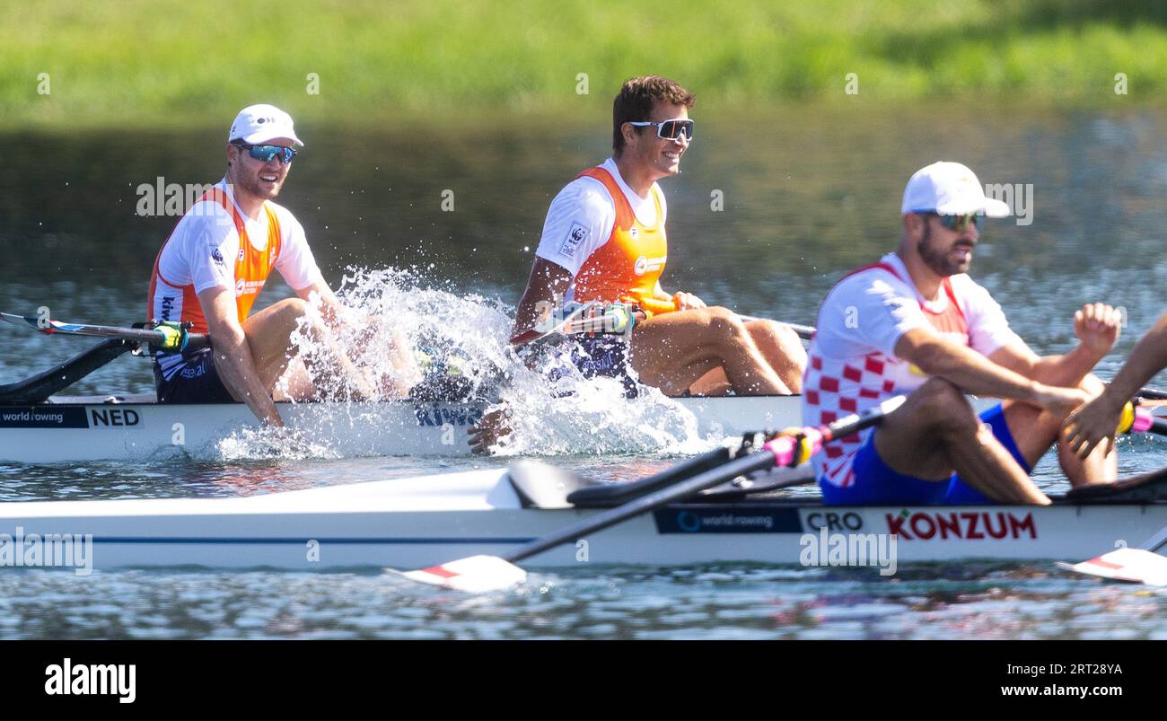 BELGRADE - Melvin Twellaar and Stef Broenink in action during the final ...