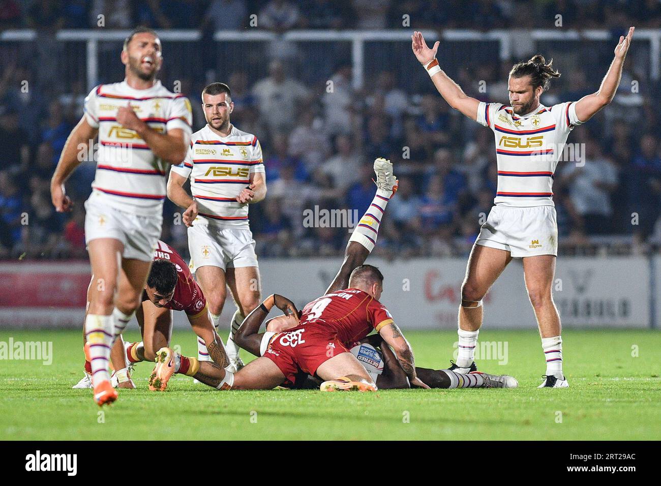 Wakefield, England - 8th September 2023 Wakefield Trinity's Liam Kay ...