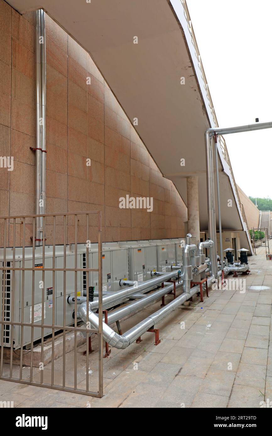 Industrial pipes are in a factory Stock Photo - Alamy