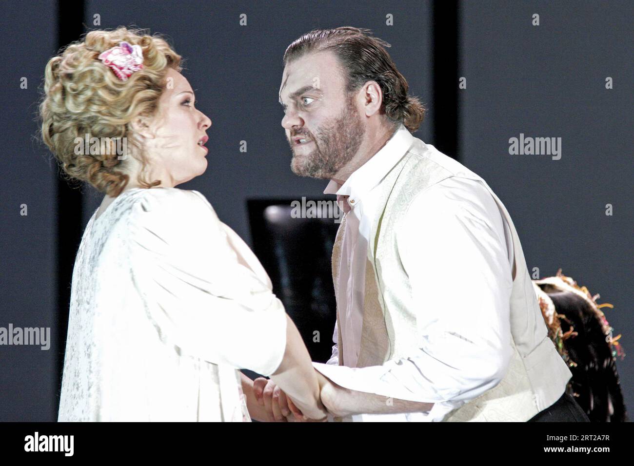 Emily Magee (Freia), Bryn Terfel (Wotan) in DAS RHEINGOLD by Wagner at ...