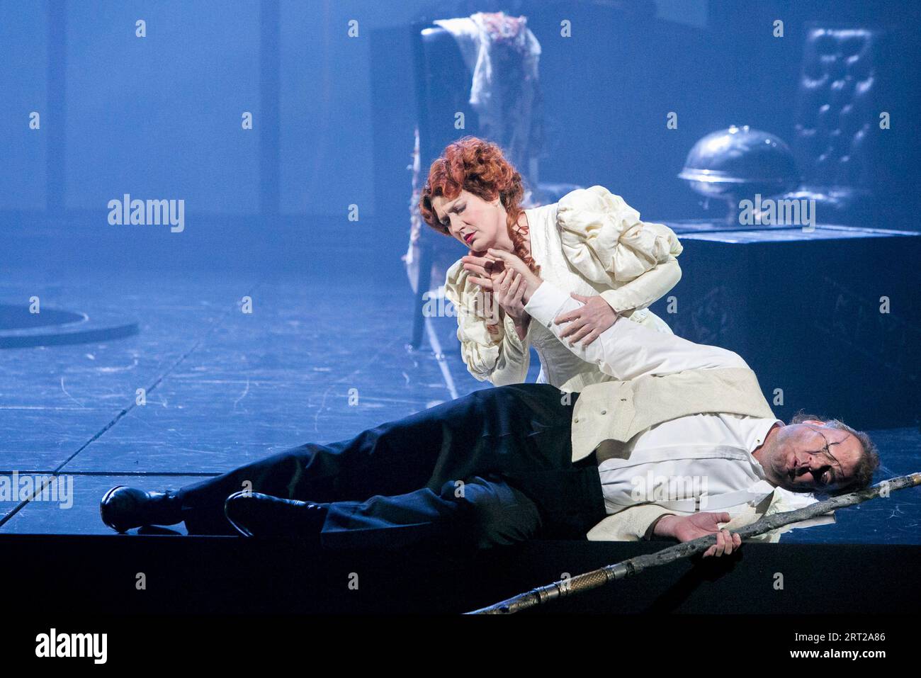 Sarah Connolly (Fricka), Bryn Terfel (Wotan) in DAS RHEINGOLD by Wagner ...
