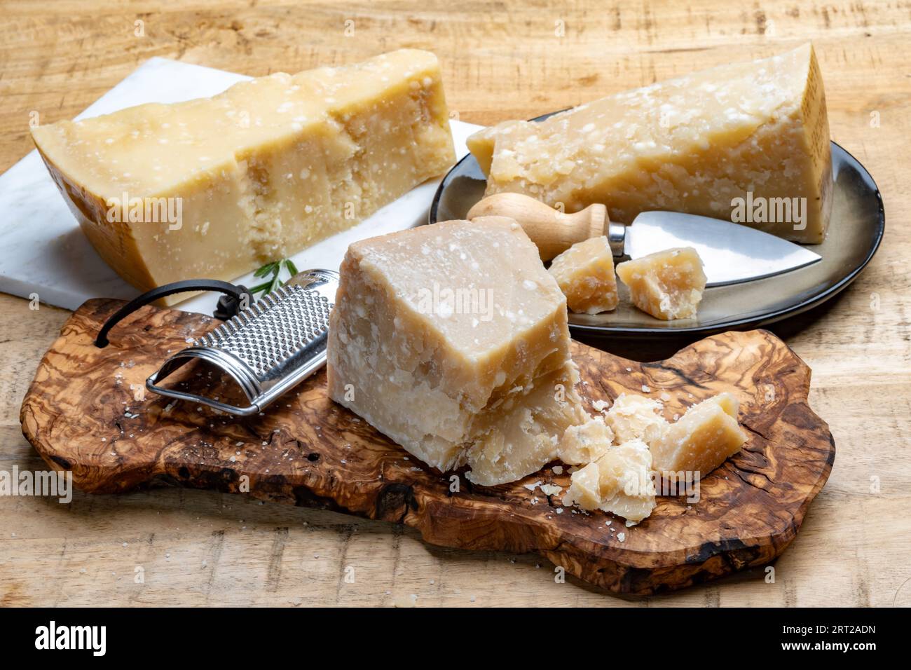 Cheese collection, hard 60 months old, yellow Italian cheese parmesan ...