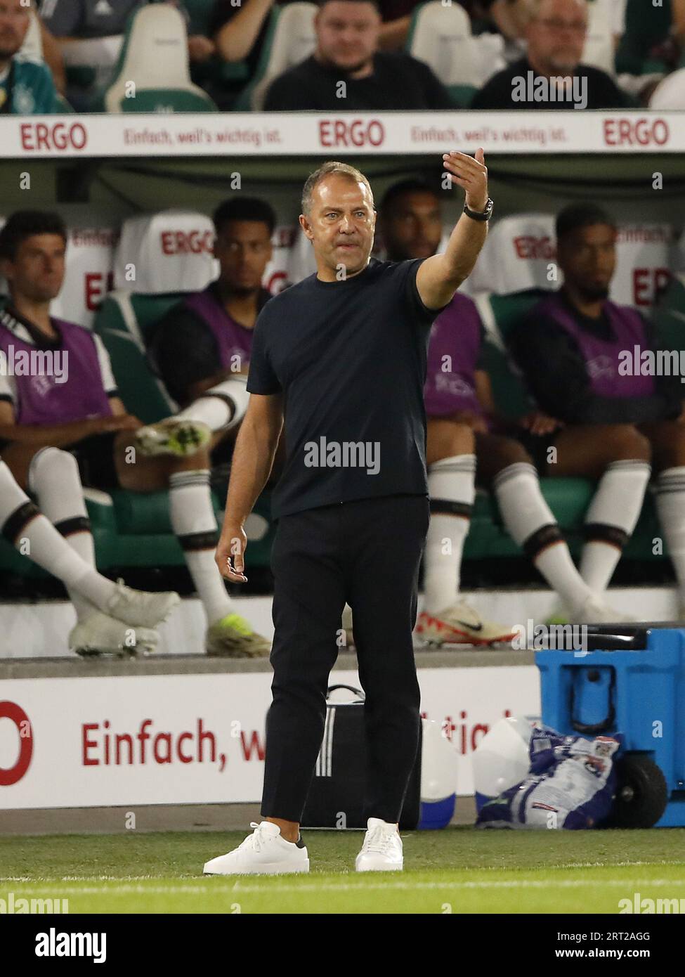 WOLFSBURG - Germany coach Hansi Flick during the friendly International ...