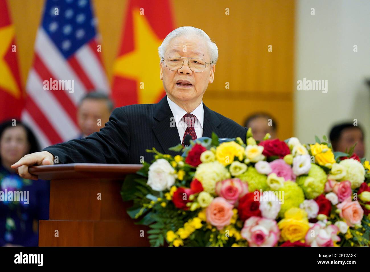 Vietnam's General Secretary Nguyen Phu Trong and U.S. President Joe ...
