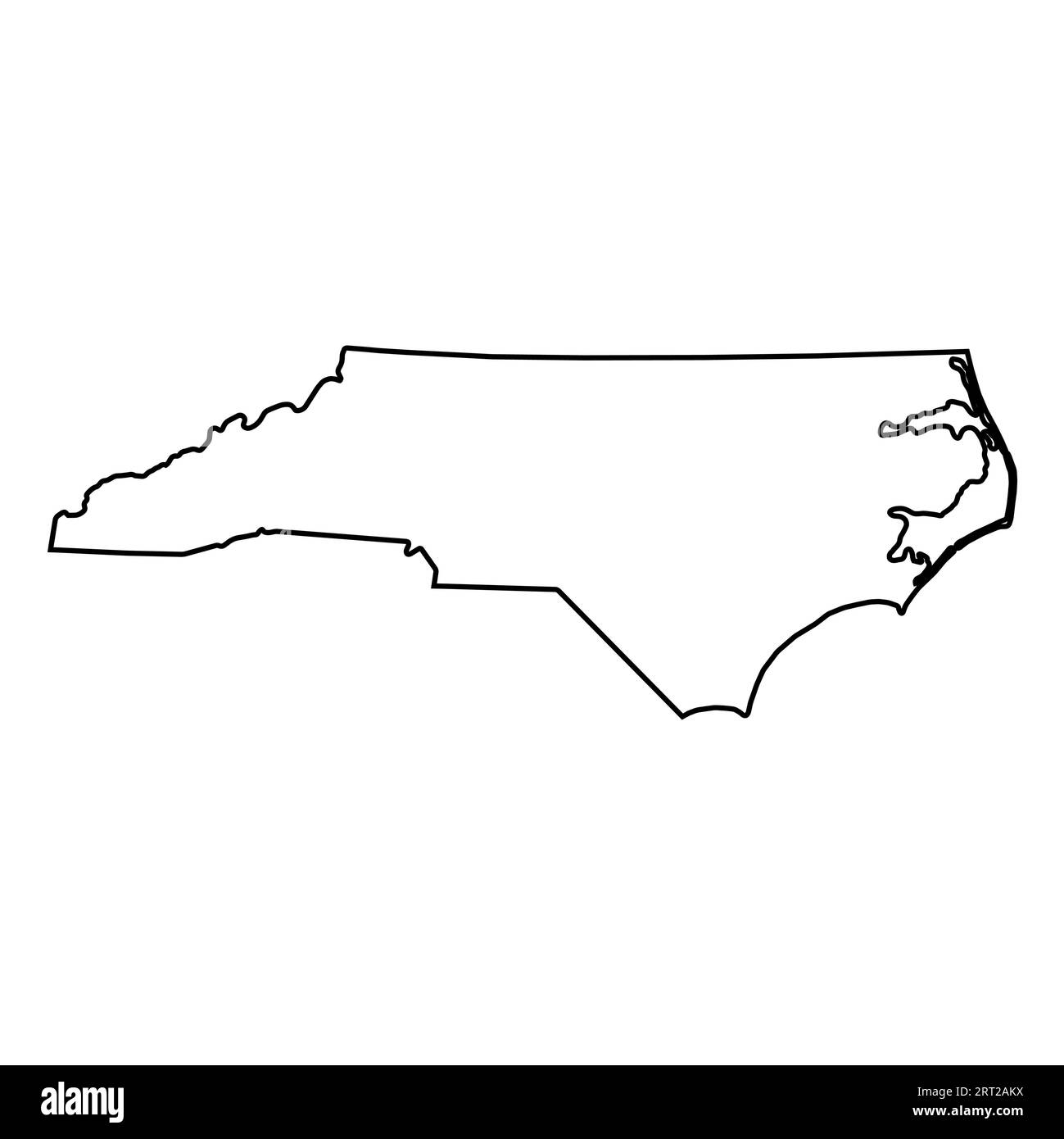 North Carolina map shape, united states of america. Flat concept symbol ...