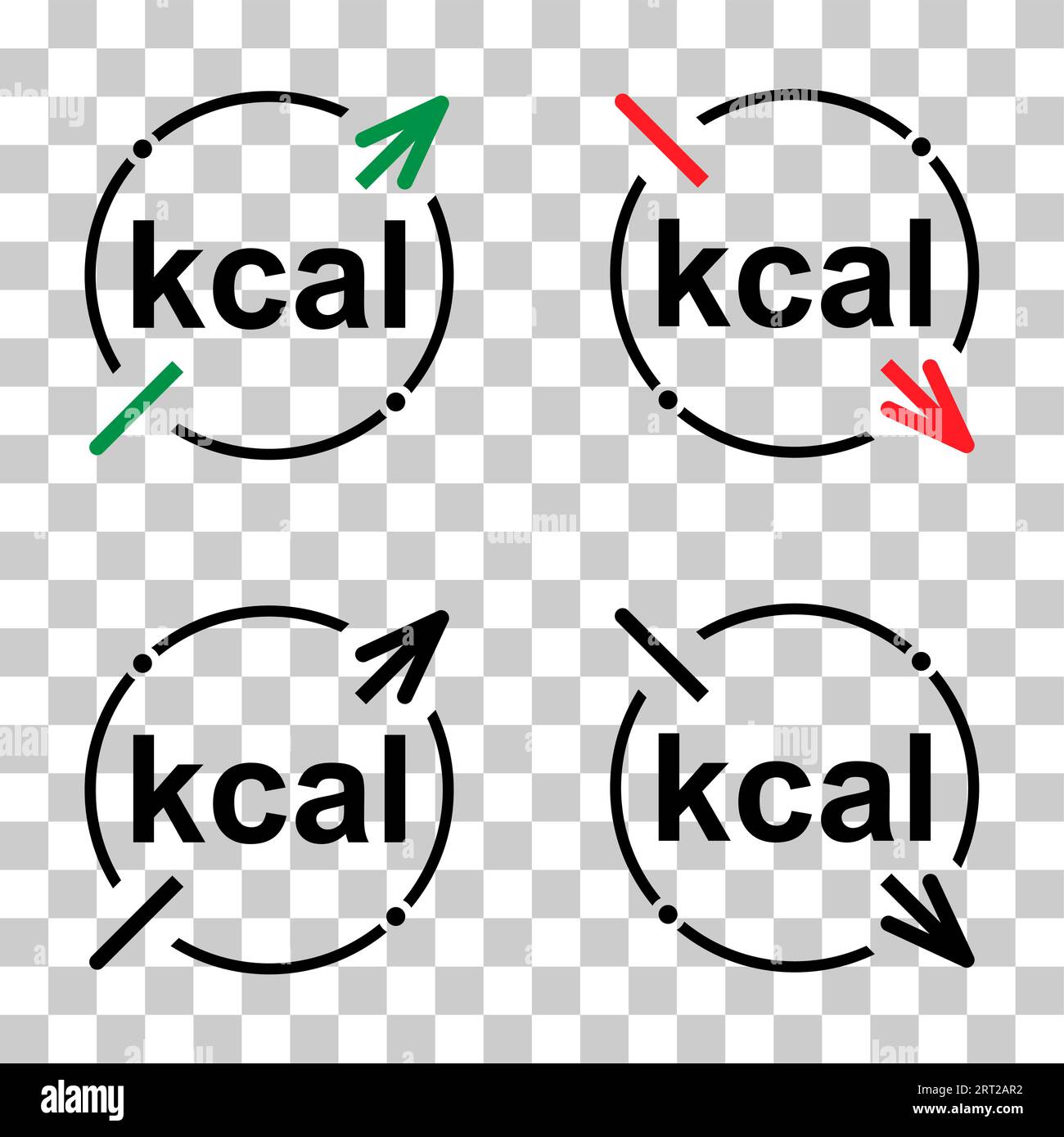 Set of Calories healthy diet icon, nutrition food low sign, kcal zero ...