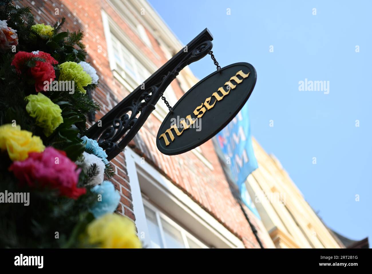 Leer, Germany. 10th Sep, 2023. The historic museum sign above the ...